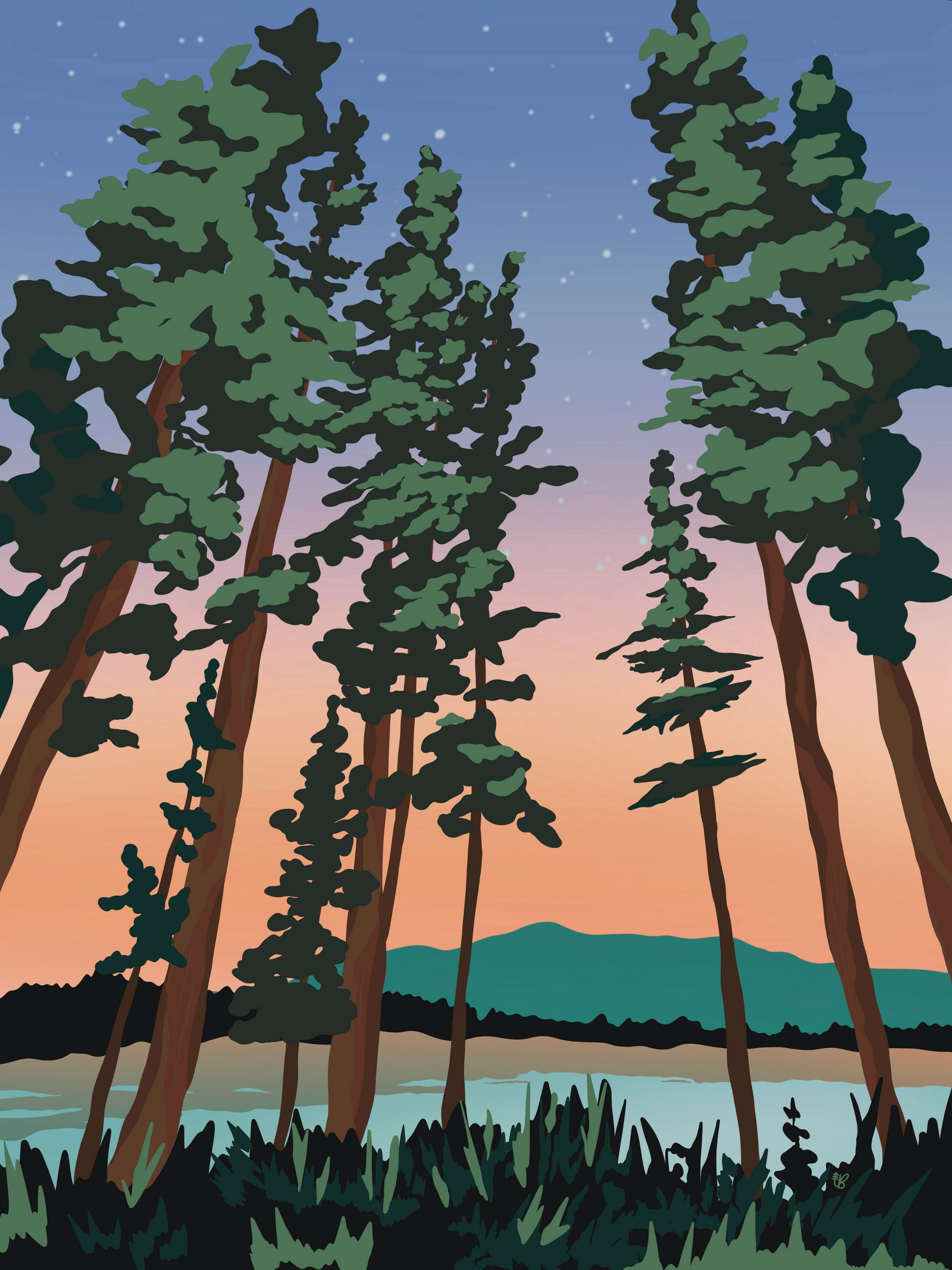 St Regis Mountain Print – Boreas Design Shop